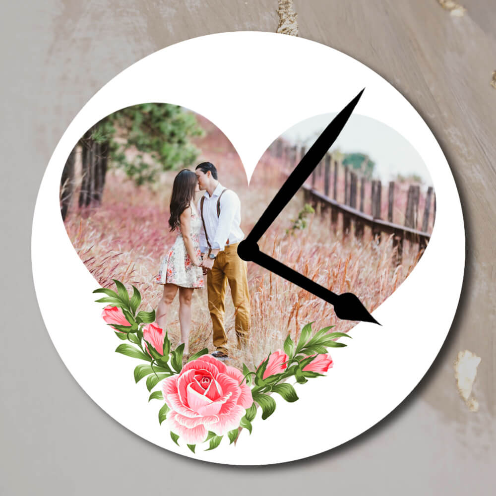 Ceas personalizat cu o poza in forma de inima – Revelarta.ro