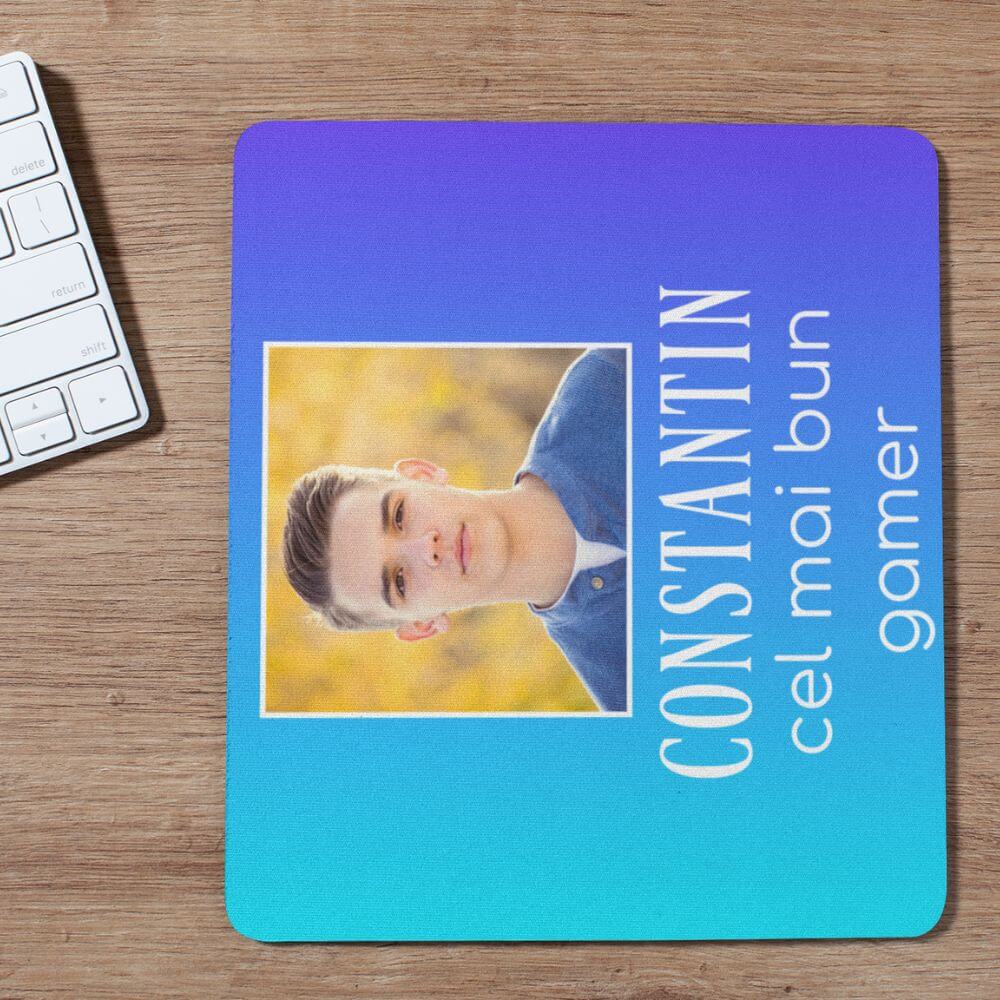 Mousepad personalizat cu poza - Cel mai bun gamer – Revelarta.ro