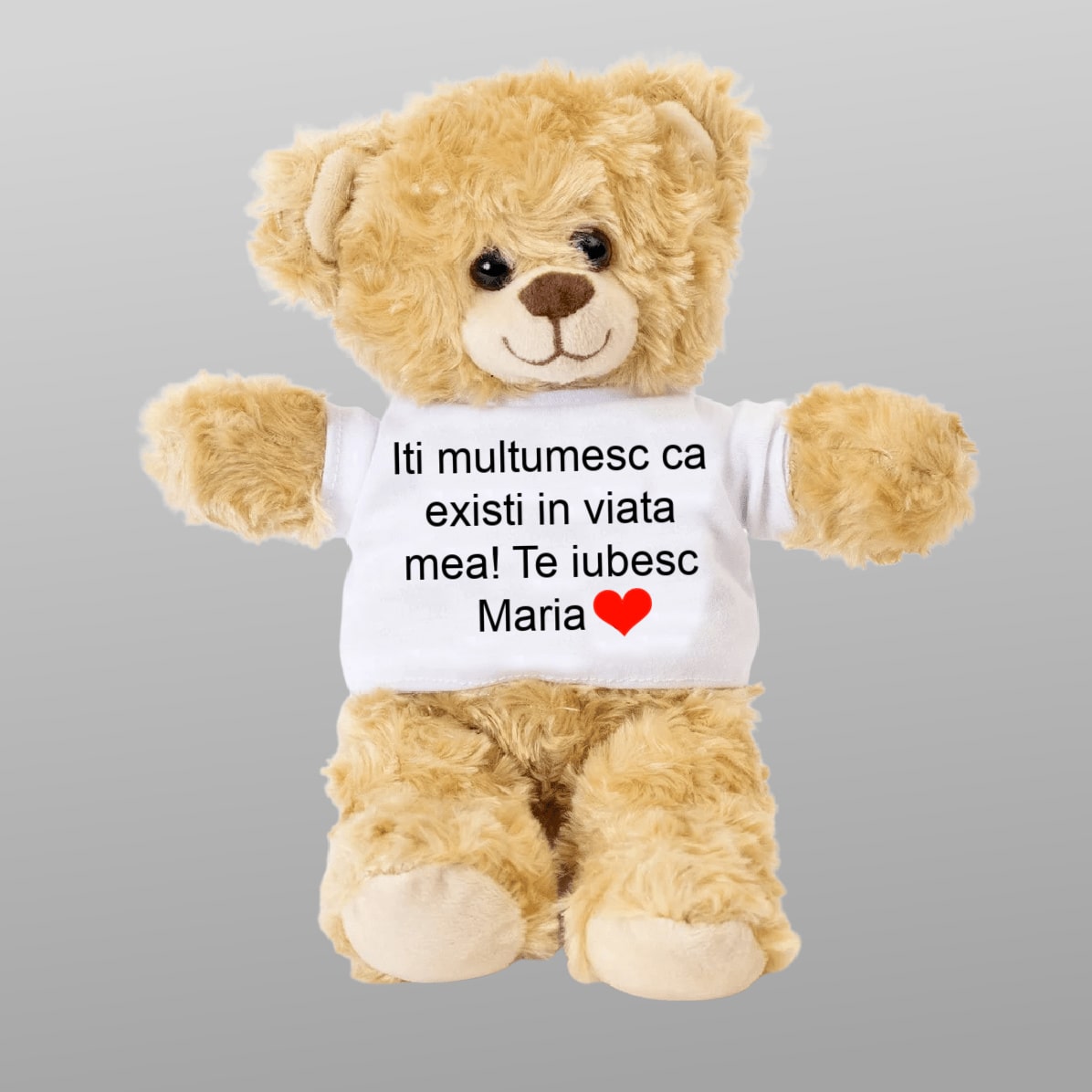 Ursulet de plus personalizat cu text – Revelarta.ro